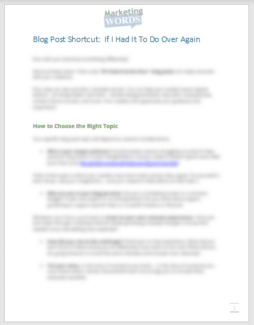 Blog Post Template? Blog Post Shortcuts Are Better & Faster