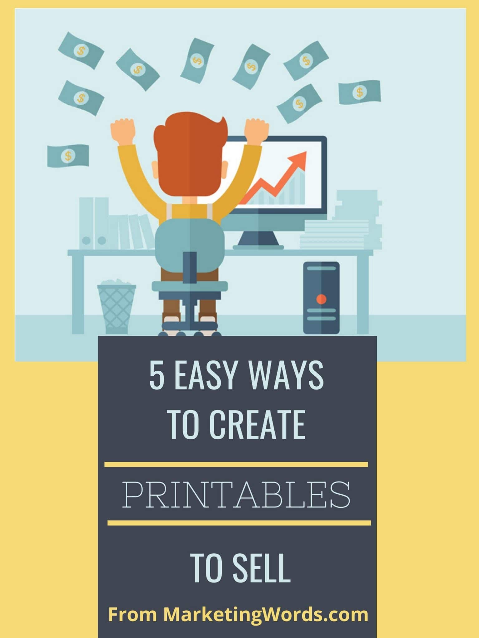 5 Easy Printables - Marketing Words